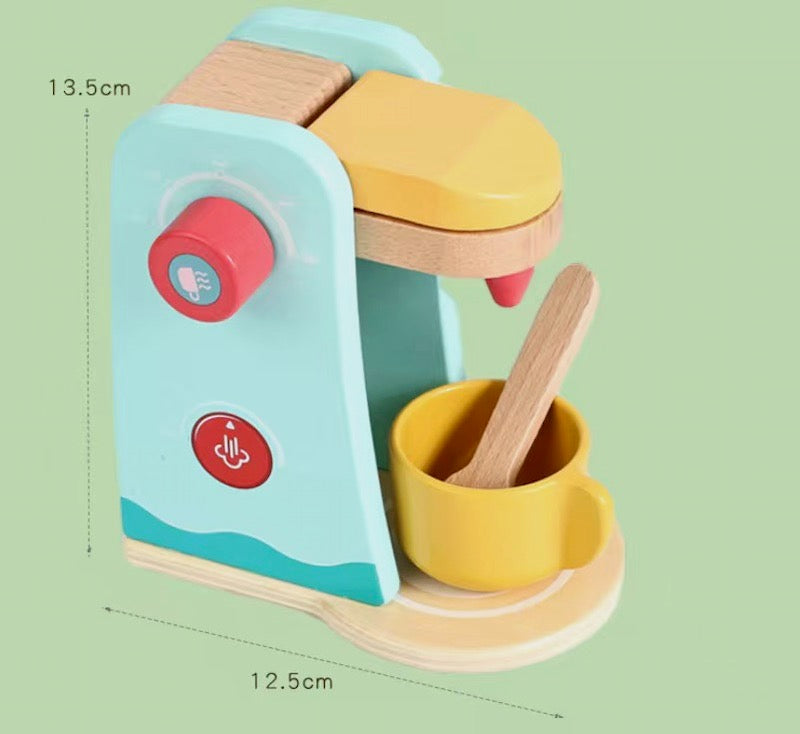 Cute Wooden Coffee Machine