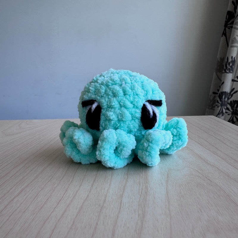 Hand Crocheted Mini Octopus pale green