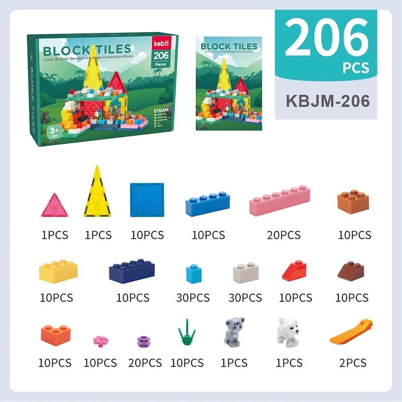 Magnetic Tiles Block Tiles Set